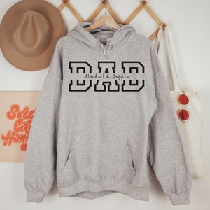 Personalized Dad Hoodies, Custom Dada Hoodie, Dad Hoodie With Kids ...