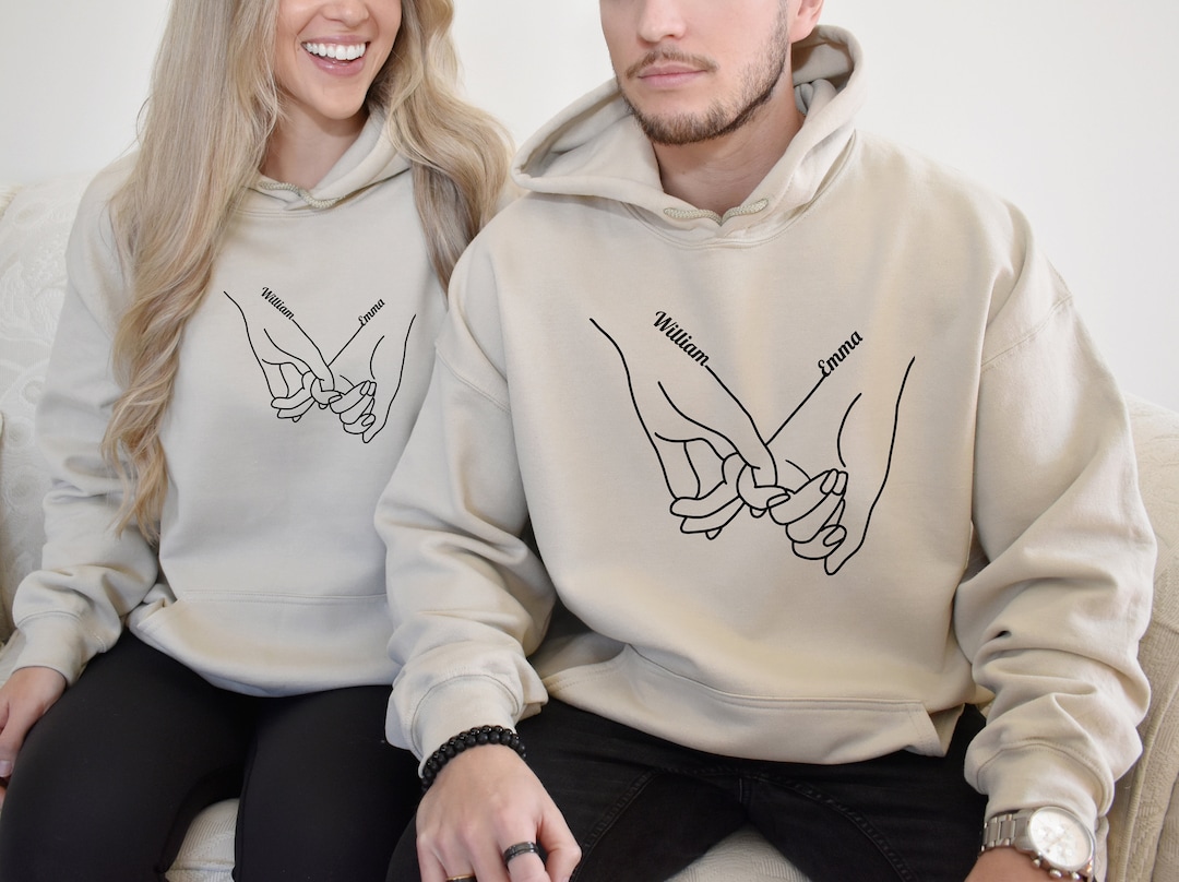 Pinky Promise Hoodie, Couple Hoodie, Valentines Day Hoodie, Matching ...