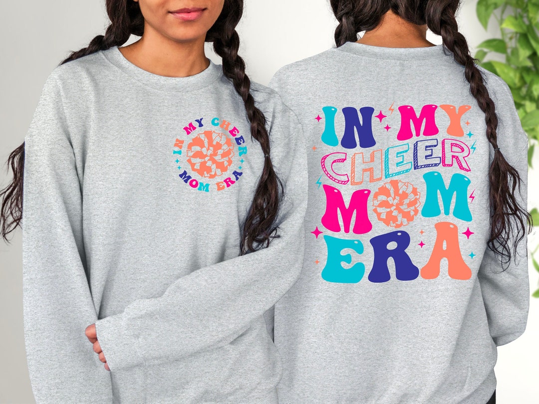 In My Cheer Mom Era Sweatshirt, Cheer Mom Jersey, Cheer Mom Gift, Cheer ...