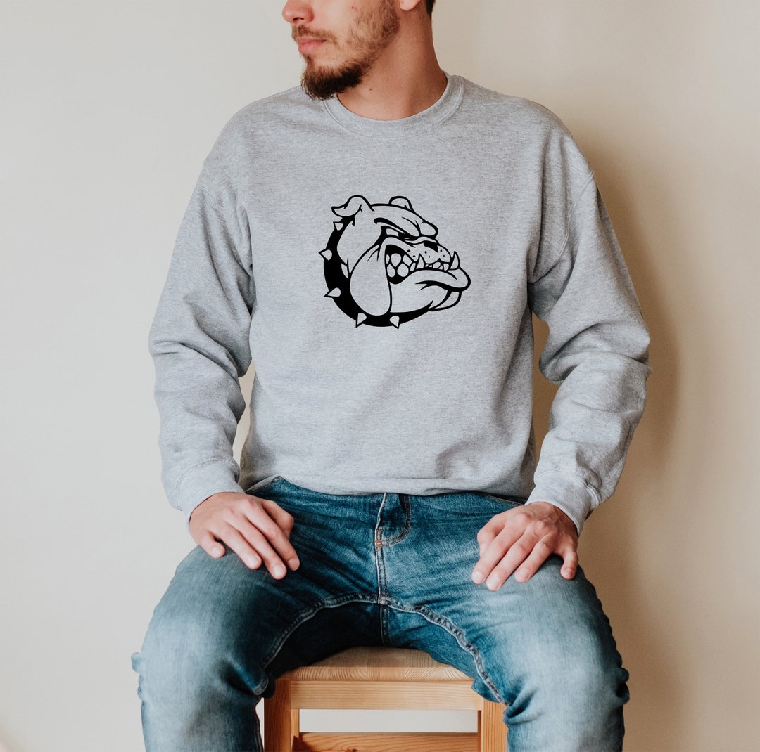Bulldog Sweatshirt, Team Mascot Bulldog Sweatshirt, Bulldogs Sweater ...