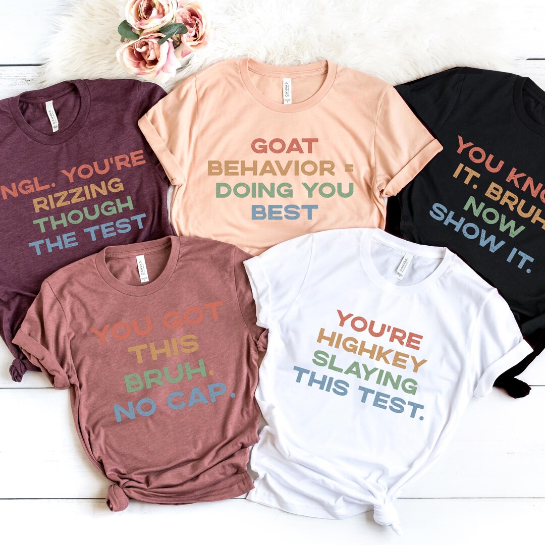 Funny Matching State Testing Teacher Shirts,group Teacher Test Day ...