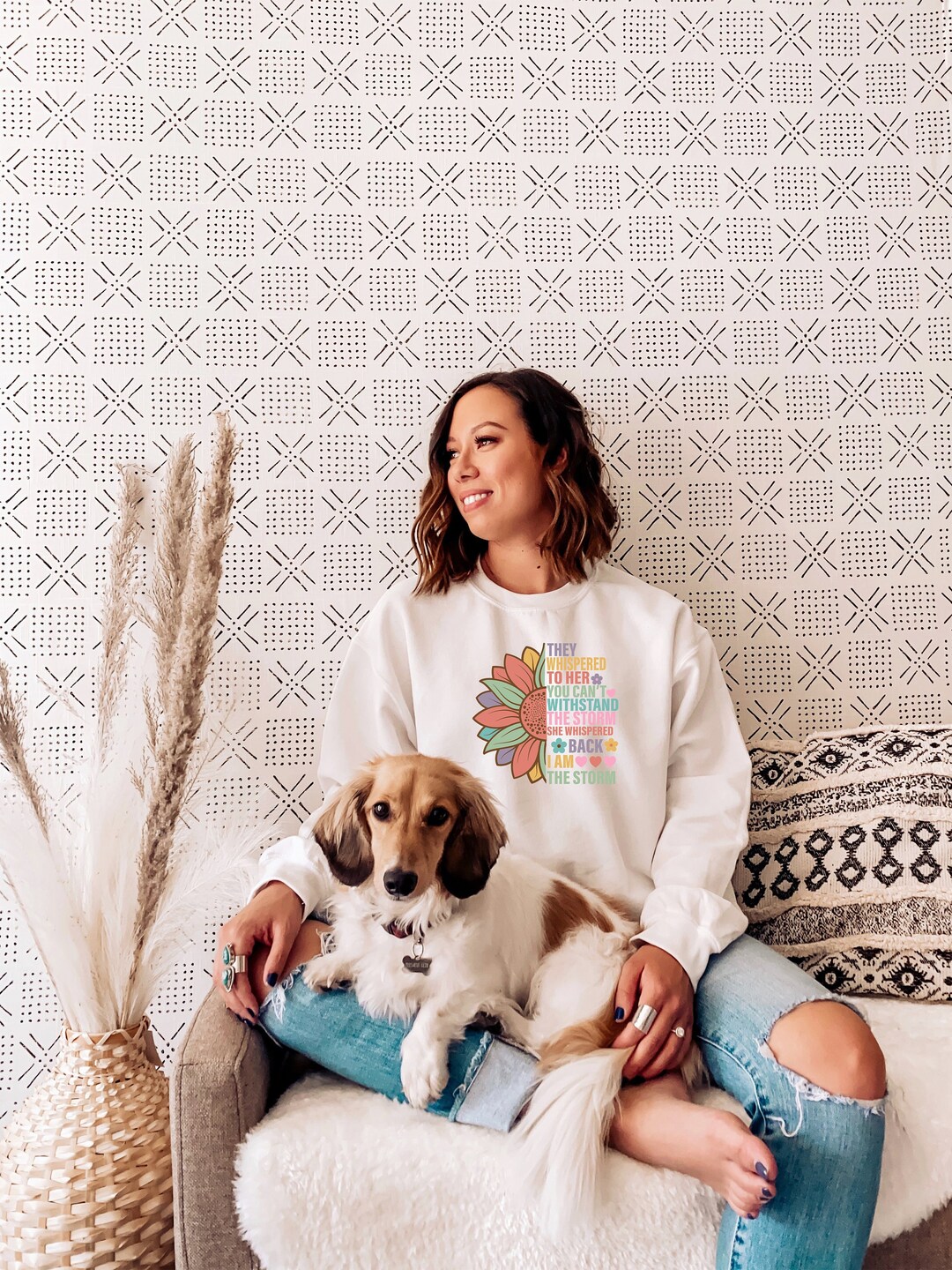 They Whispered to Her You Can't Withstand the Storm Sweatshirt ...