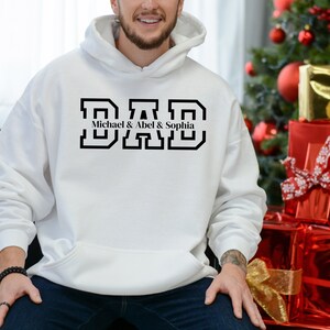 Personalized Dad Hoodies, Custom Dada Hoodie, Dad Hoodie With Kids ...