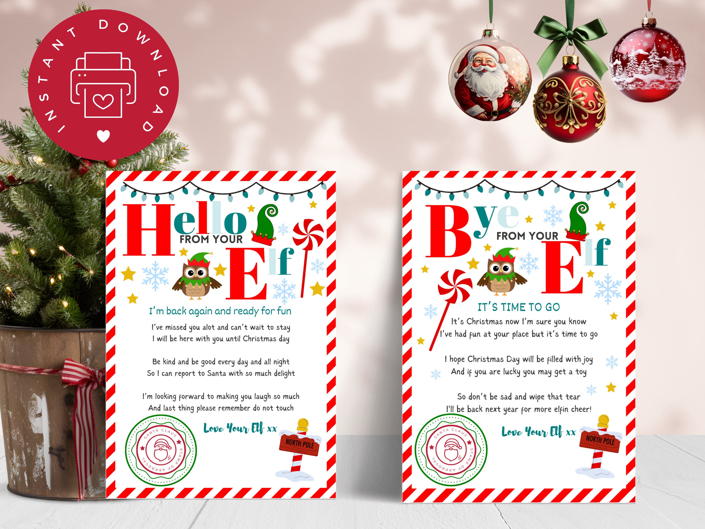 EDITABLE Elf Letter Elf Welcome Letter Elf Arrival Letter Elf Goodbye ...