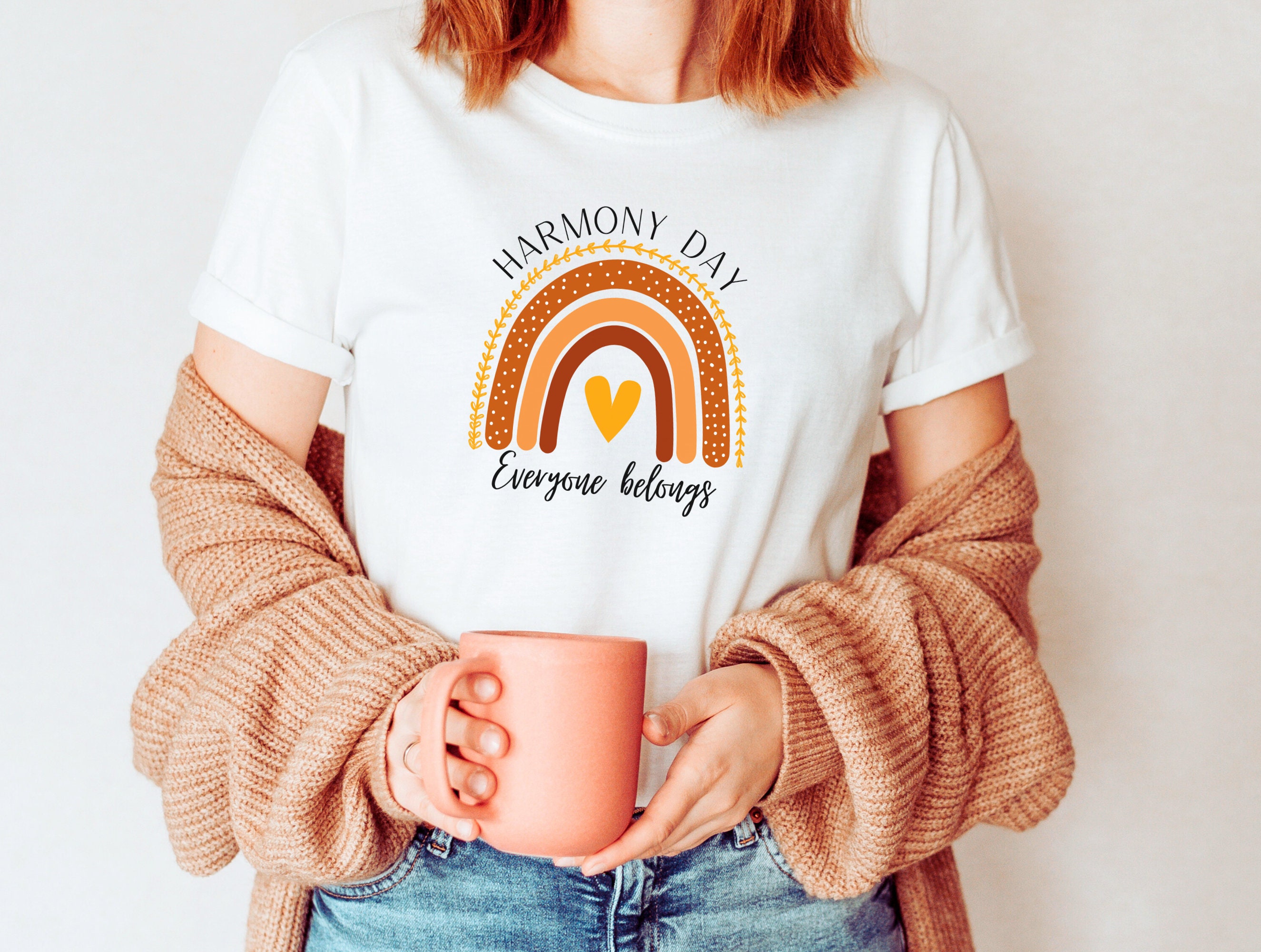 Harmony Day T-shirt, Harmony Day 21st March, Orange Harmony Day T-shirt ...
