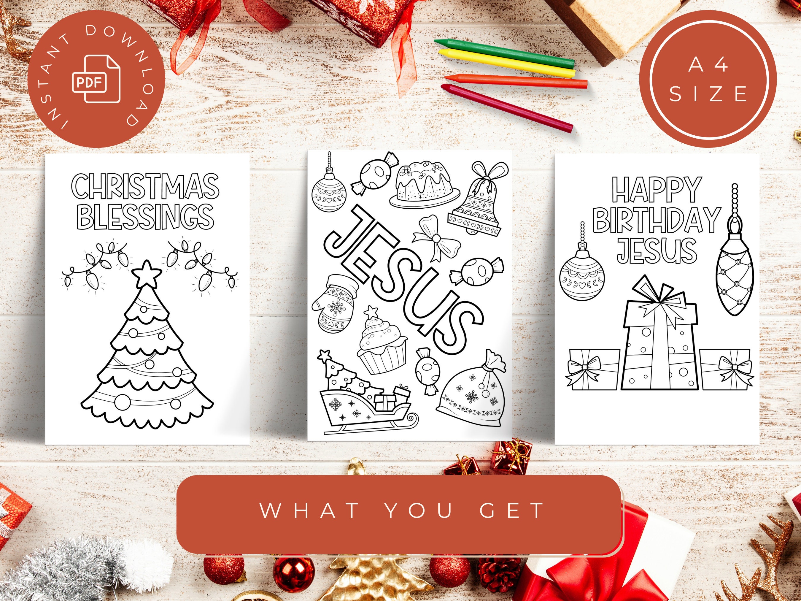 Nativity Colouring Pages, Christmas Bible Scripture for Kids, Preschool ...