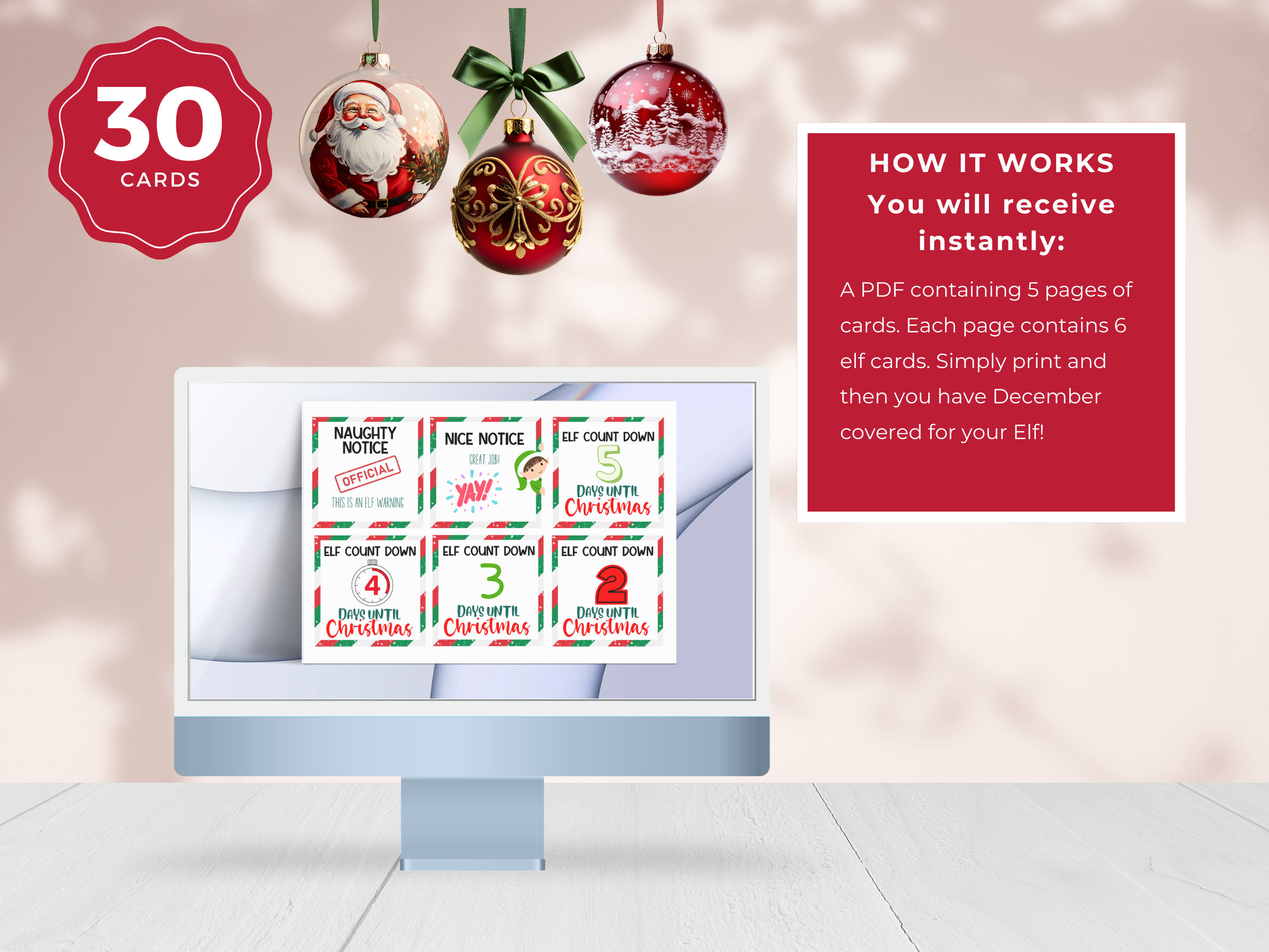 Elf Notes Printable Christmas Digital Instant Download Message From Elf ...