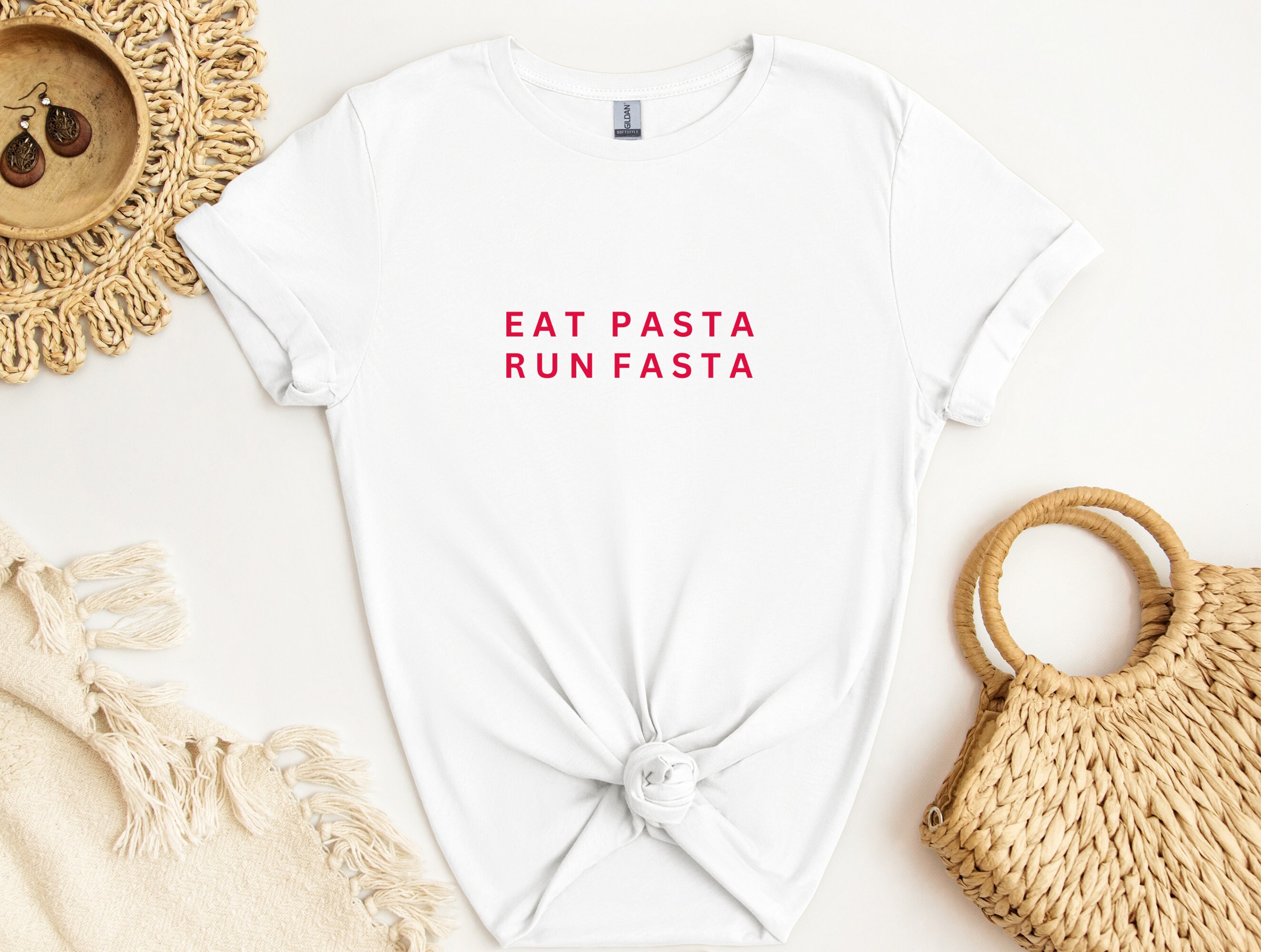 EAT PASTA Shirt, Eat Pasta Run Fasta Shirt, Funny T-shirt, Pasta T ...