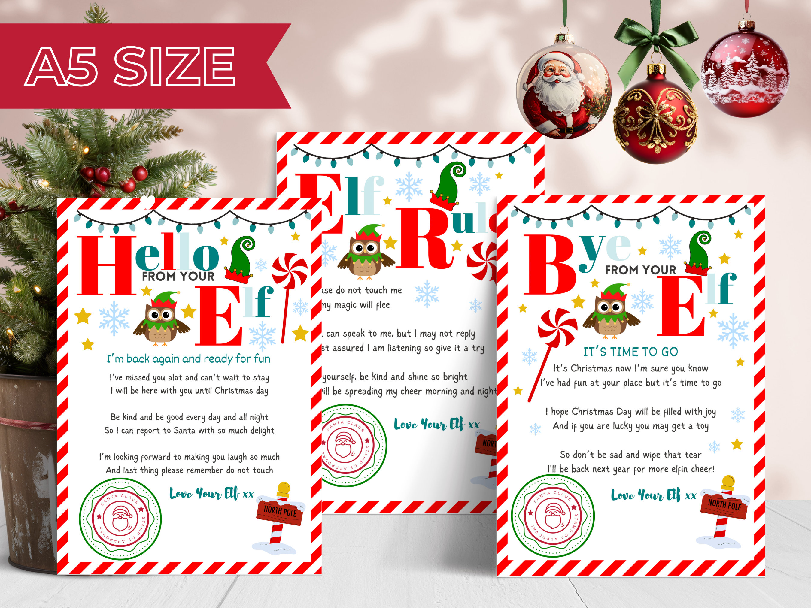EDITABLE Elf Letter Elf Welcome Letter Elf Arrival Letter Elf Goodbye ...
