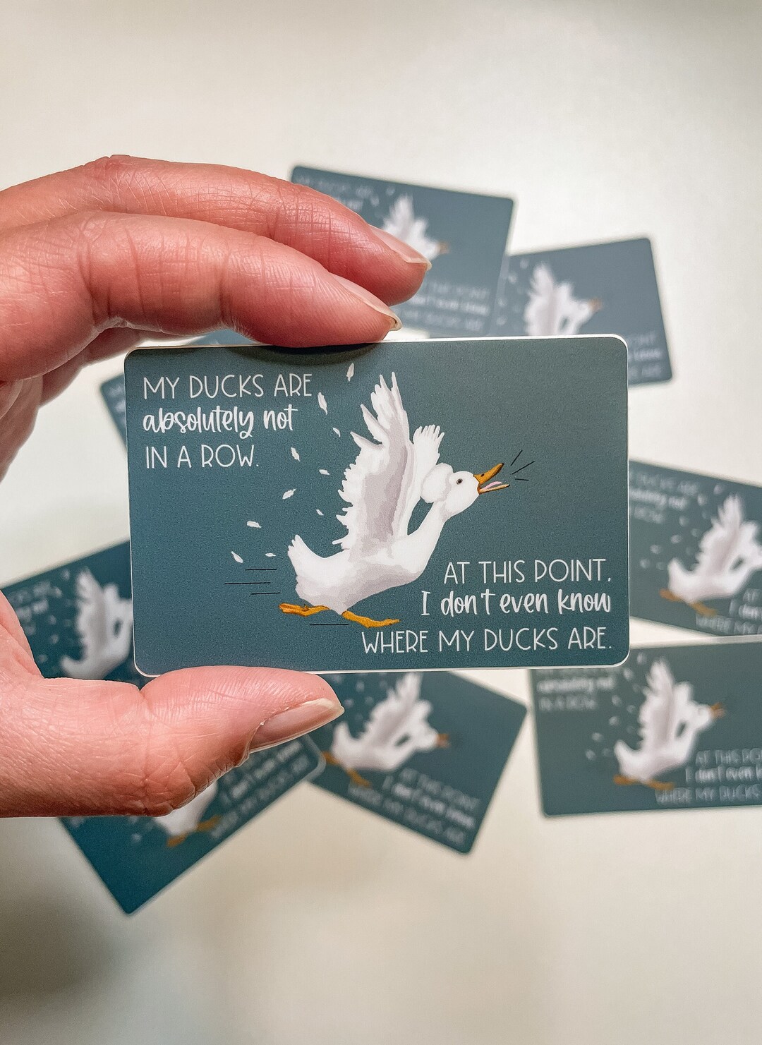 Funny Duck Sticker: Crested Duck Pun, Waterproof Vinyl - Etsy