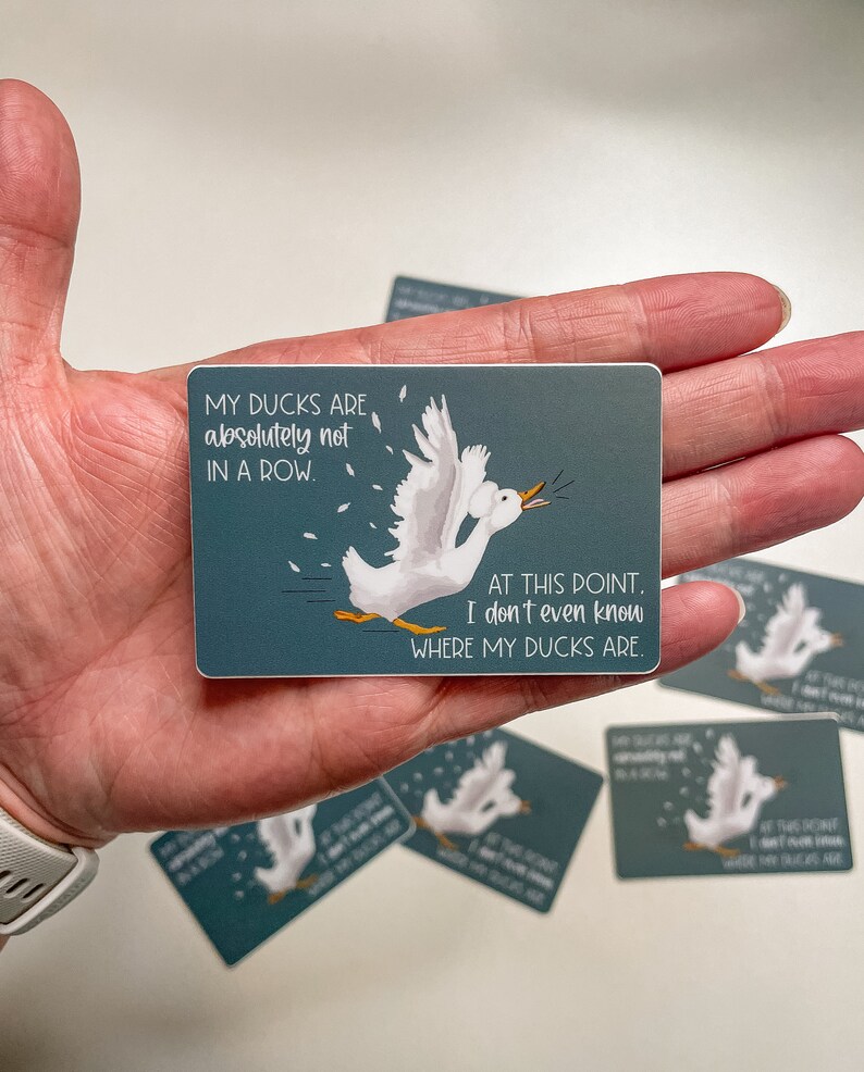 Funny Duck Sticker: Crested Duck Pun, Waterproof Vinyl - Etsy