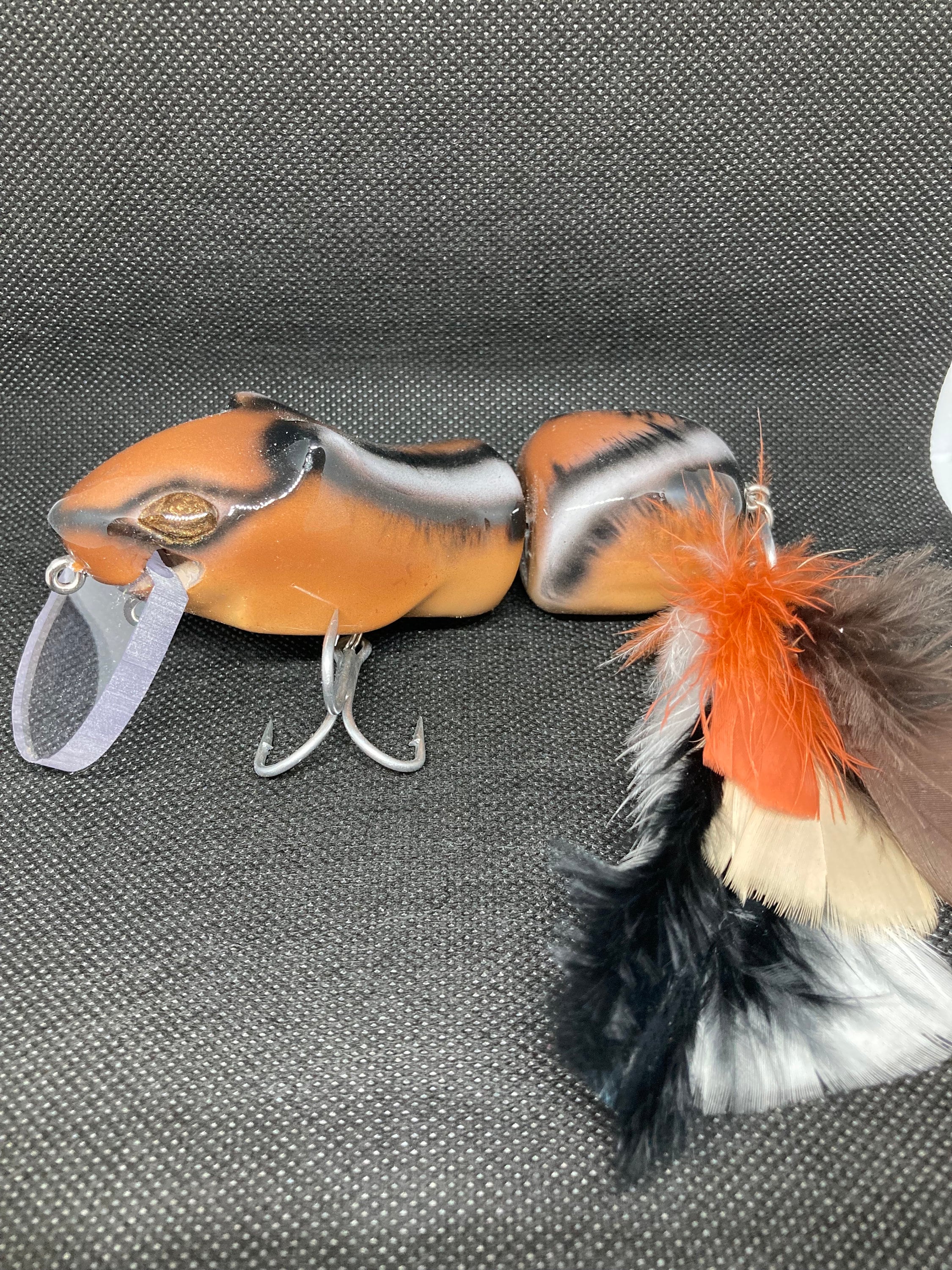 Custom Fishing Lure Hand Made Hand Painted Swimbait the Bandit Chipmunk ...