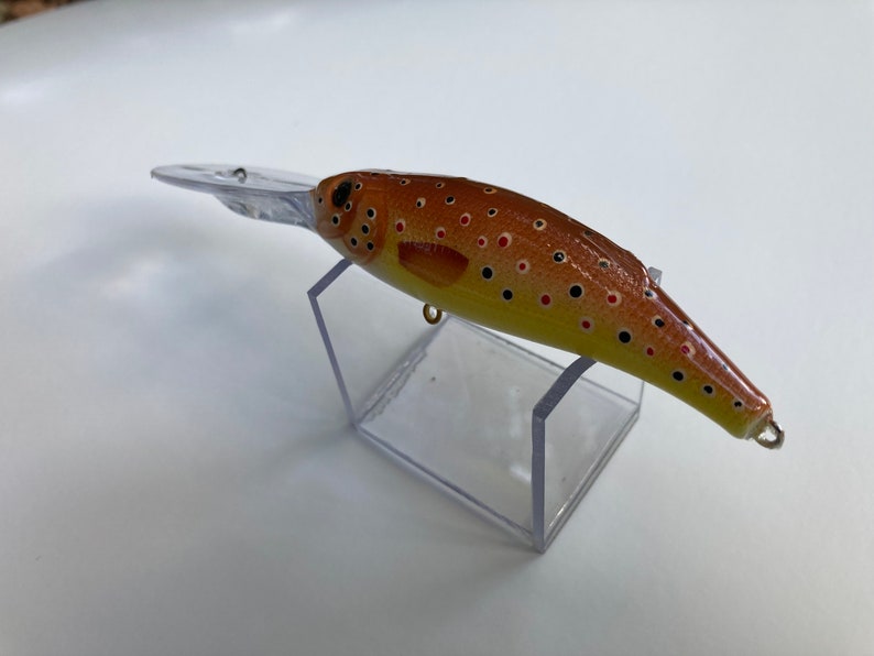 The Brown Trout Custom Hand Painted Rattling Deep Diving Crankbait ...