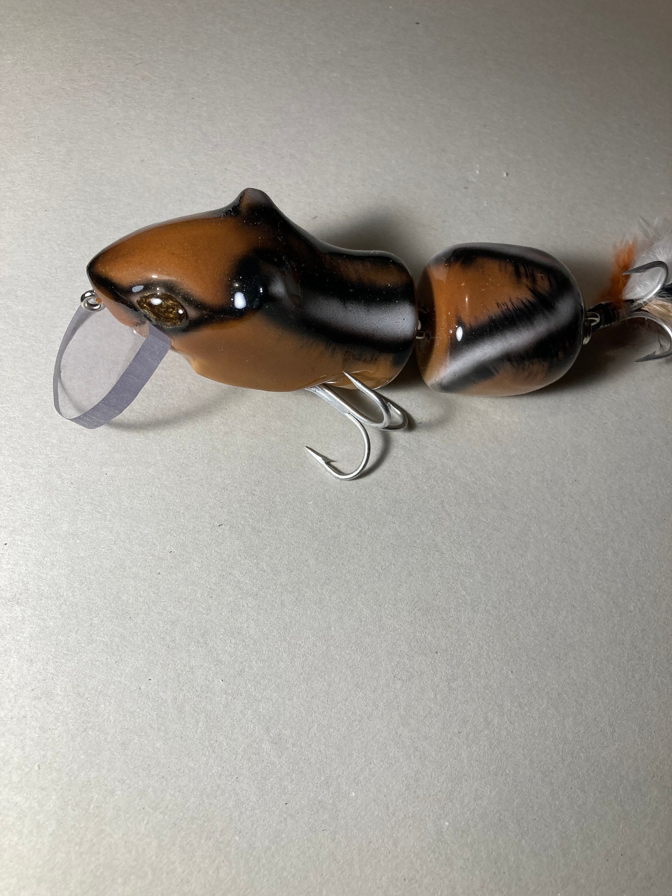 Custom Fishing Lure Hand Made Hand Painted Swimbait the Bandit Chipmunk ...