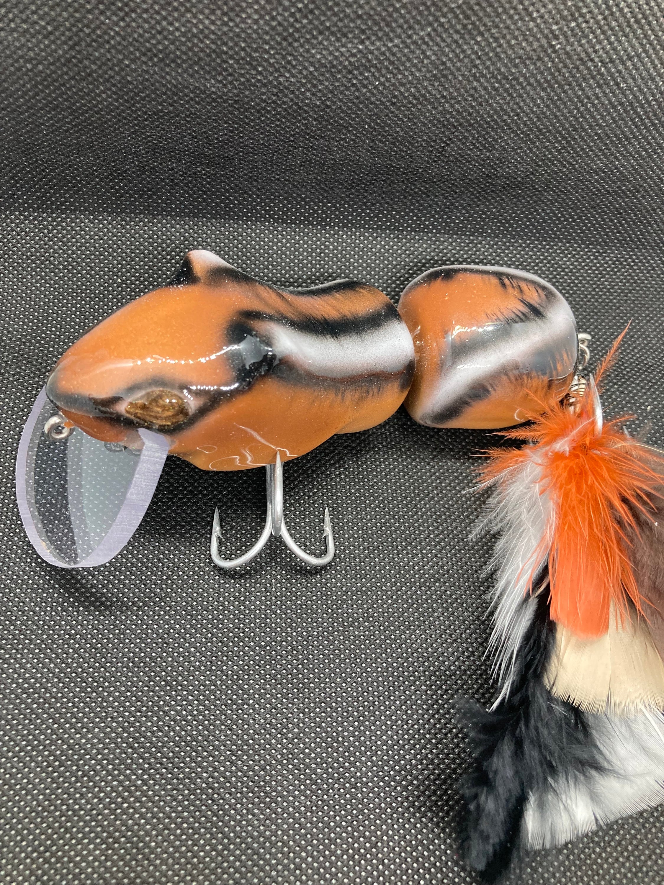 Custom Fishing Lure Hand Made Hand Painted Swimbait the Bandit Chipmunk ...