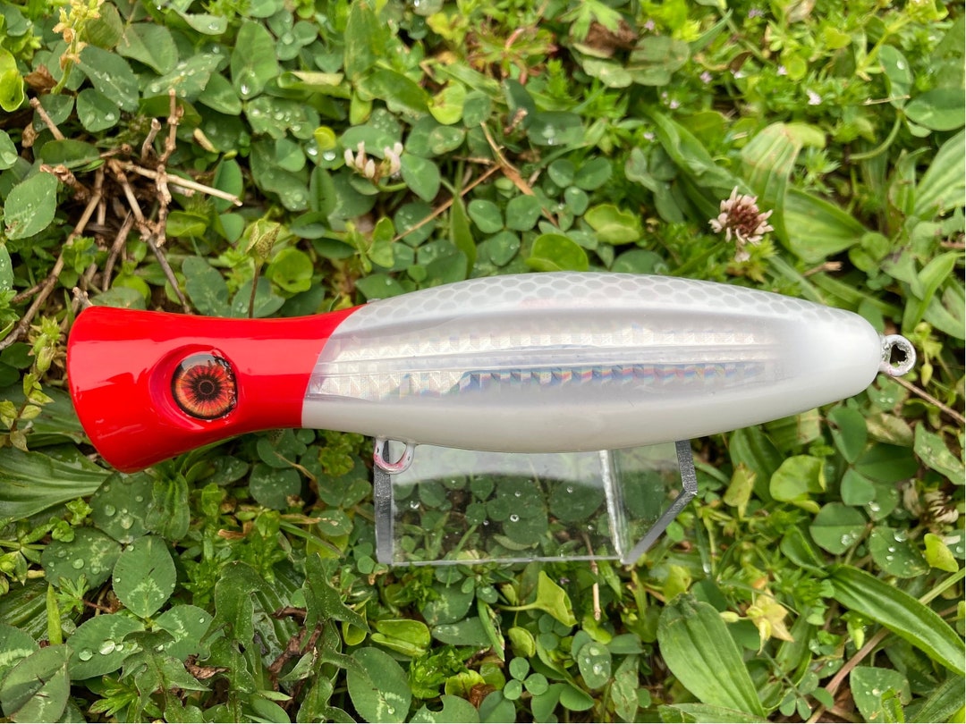 The Giant Red Head Popper Custom Hand Painted Popper Top Water Hard ...