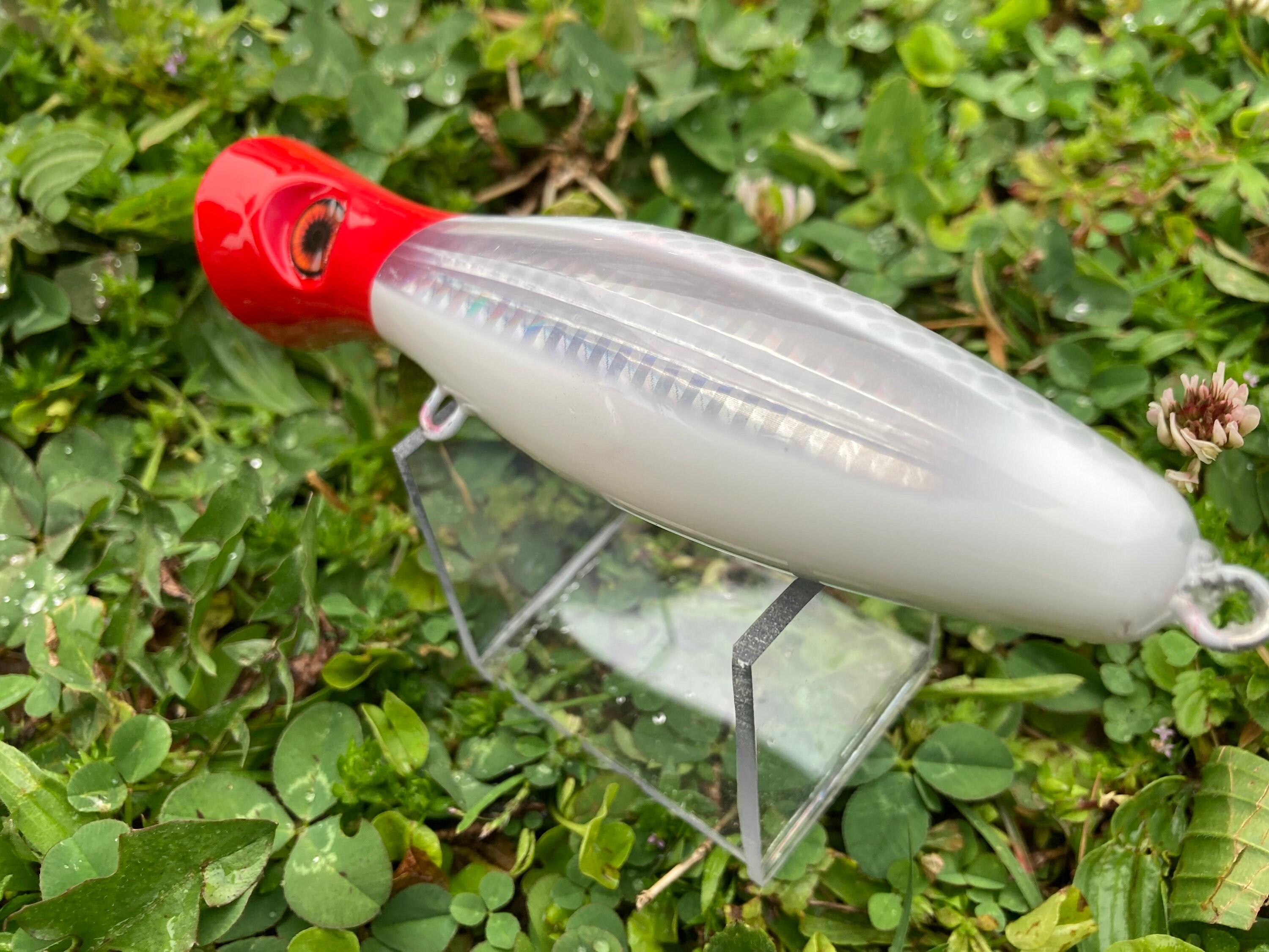The Giant Red Head Popper Custom Hand Painted Popper Top Water Hard ...