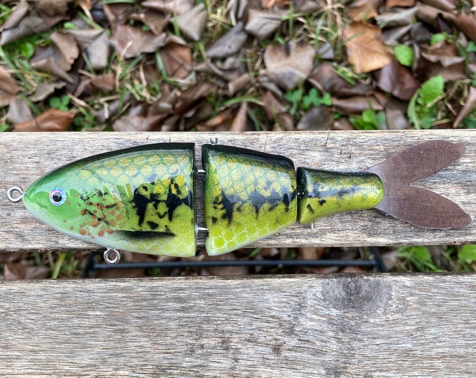 Custom Fishing Lure Hand Made Hand Painted Swimbait - the Speed Demon ...