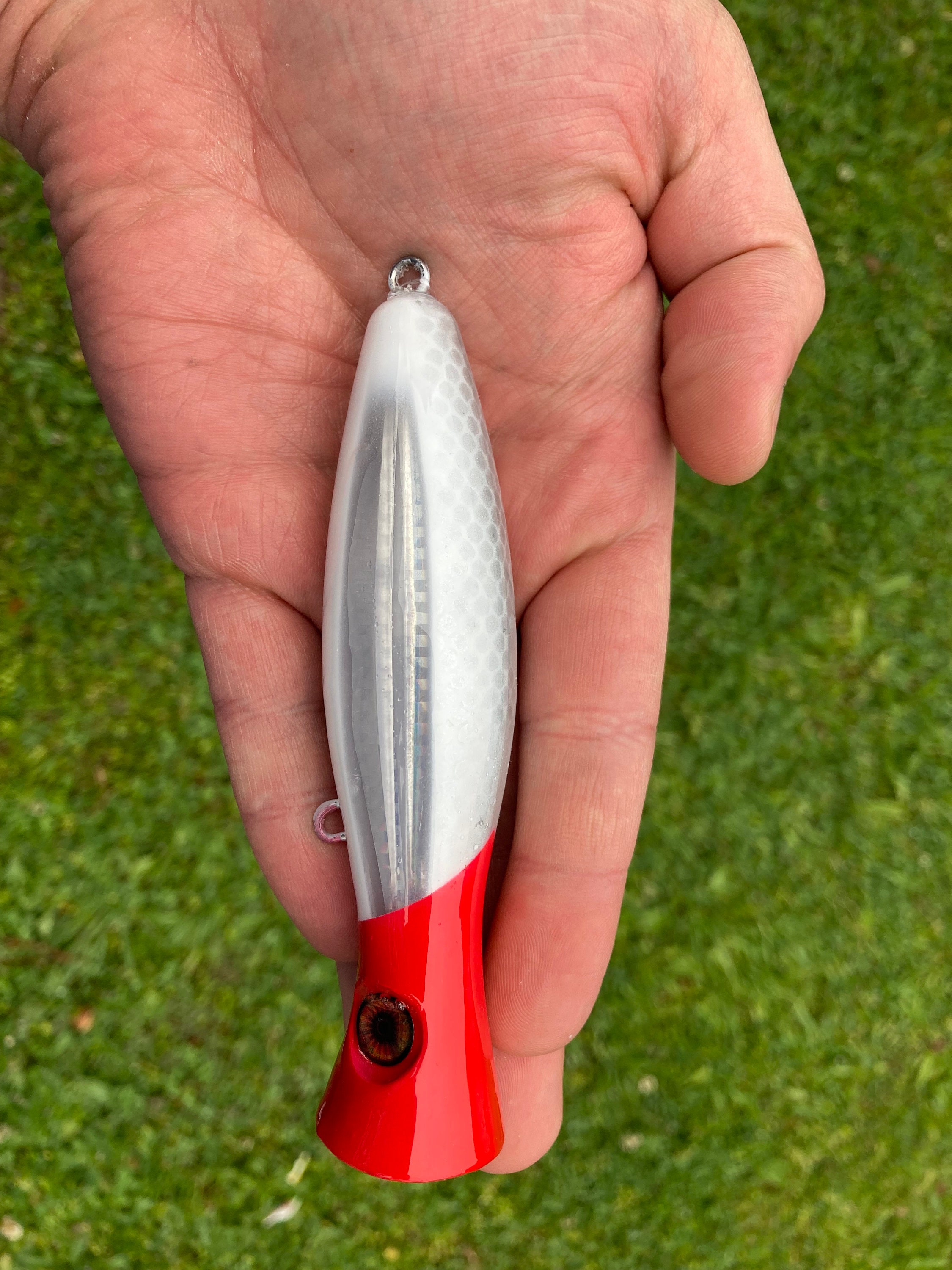 The Giant Red Head Popper Custom Hand Painted Popper Top Water Hard ...