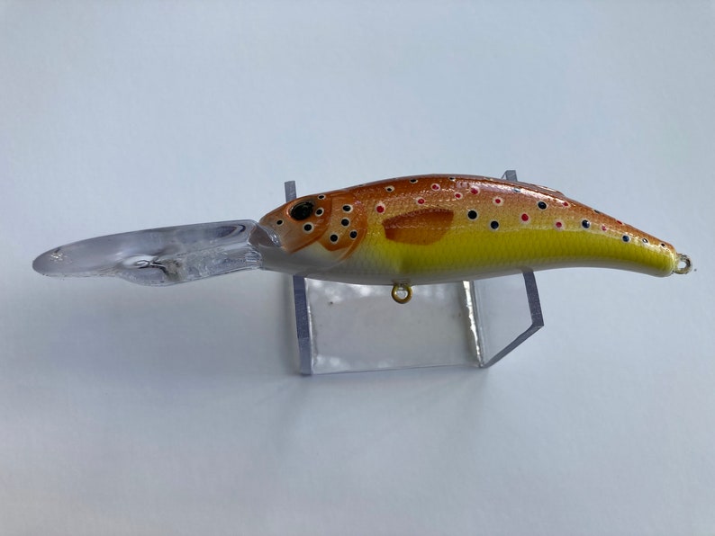 The Brown Trout Custom Hand Painted Rattling Deep Diving Crankbait ...