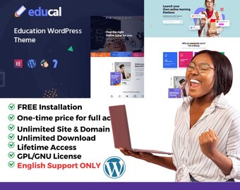 Edura – Online Courses & Education Wordpress Theme - Etsy