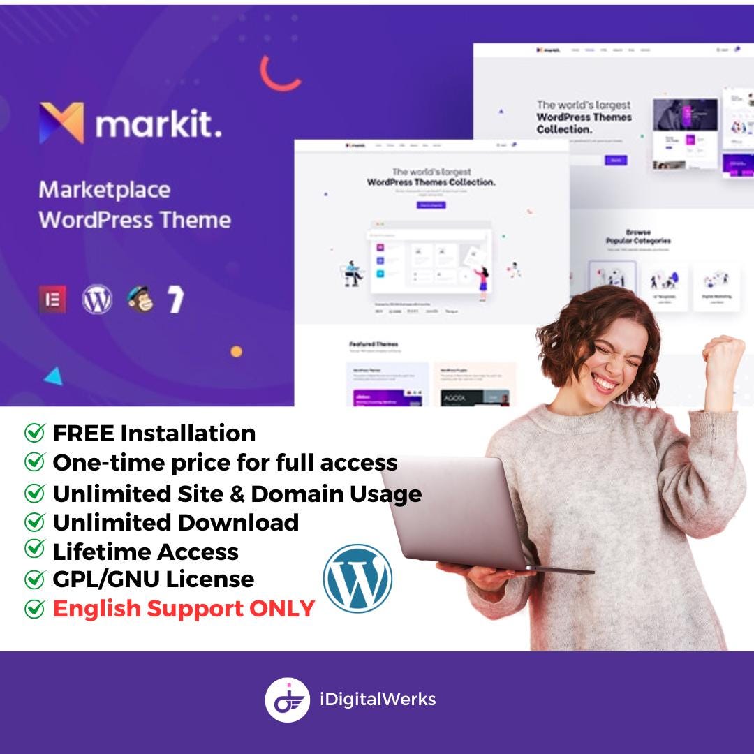 Markite – Digital Marketplace Woocommerce Wordpress Theme - Etsy