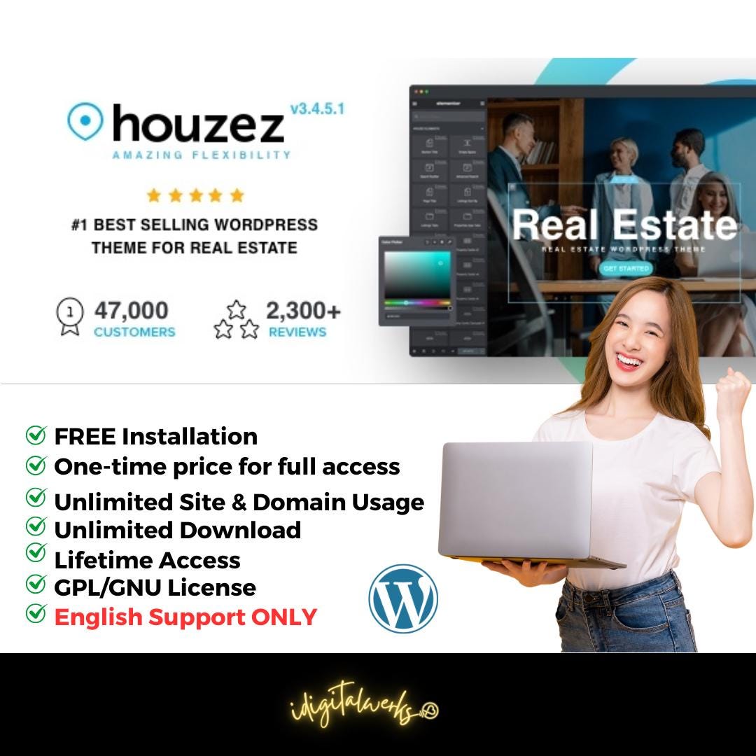 Houzez - Real Estate Wordpress Theme - Etsy