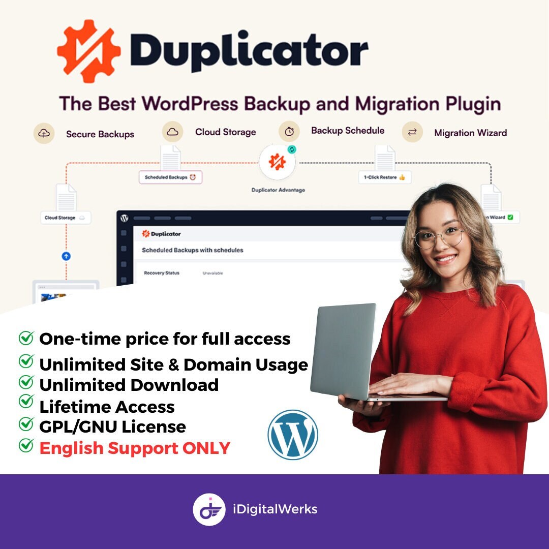 Duplicatorpro Plugin Wordpress Plugin - Etsy UK