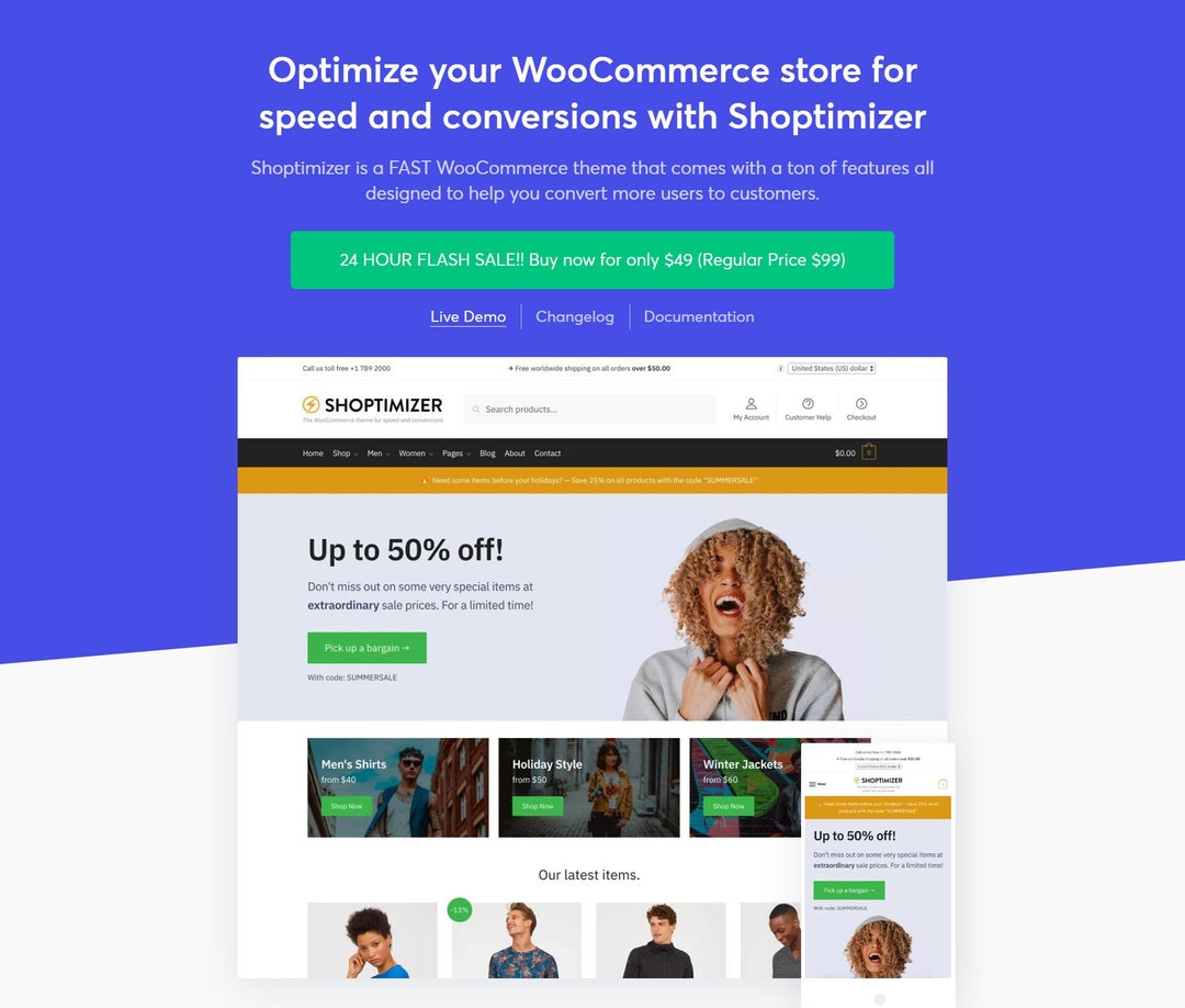 Shoptimizer Fastest Woocommerce Theme - Etsy