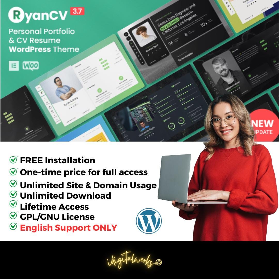Ryancv – Best CV Resume Wordpress Theme - Etsy