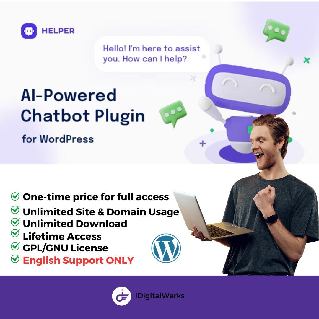Openai Chatbot for Wordpress Helper Wordpress Plugin - Etsy