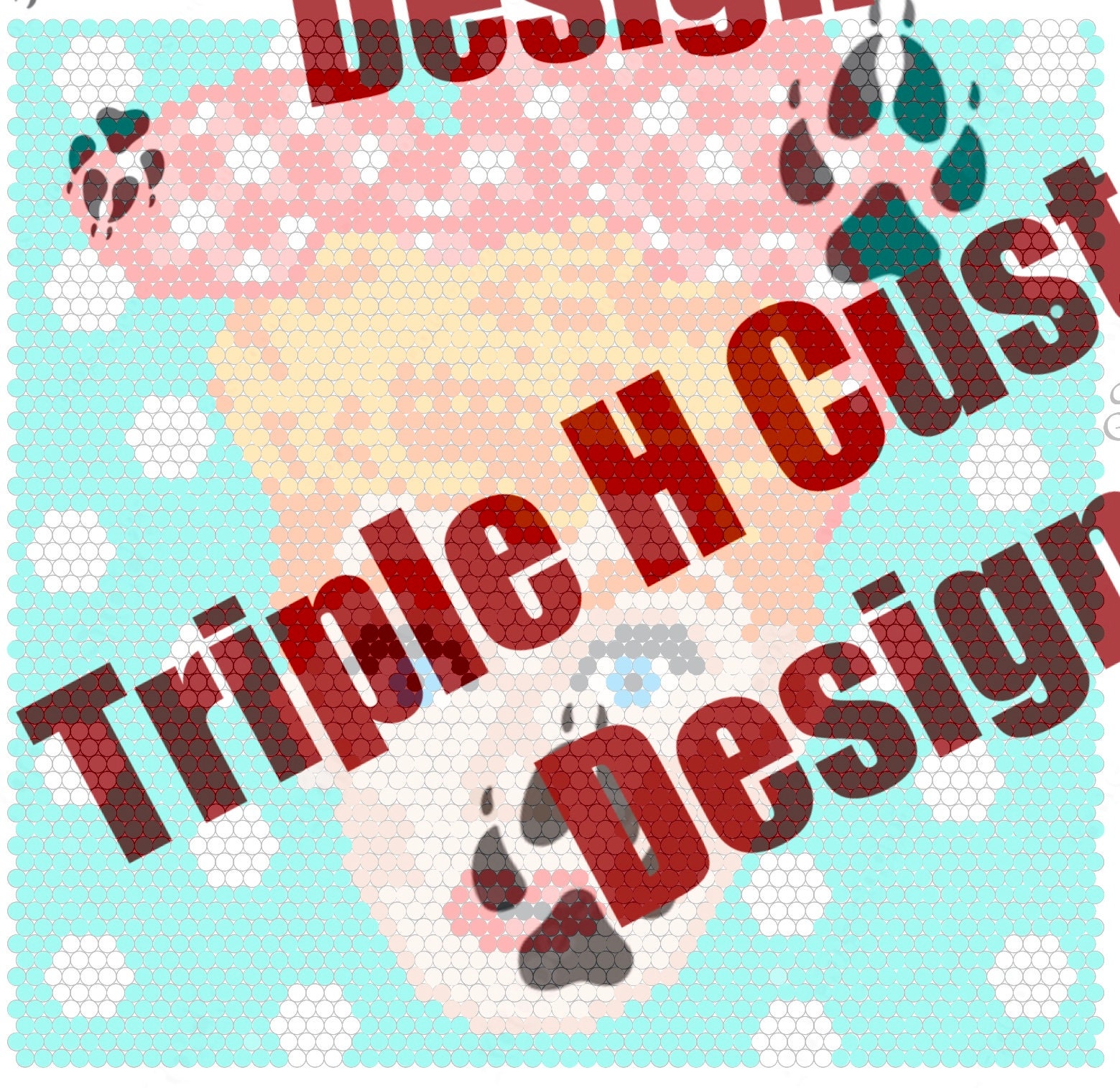 4mm / Ss16 Honeycomb Rhinestone Template - I LOVE LUCY - Etsy