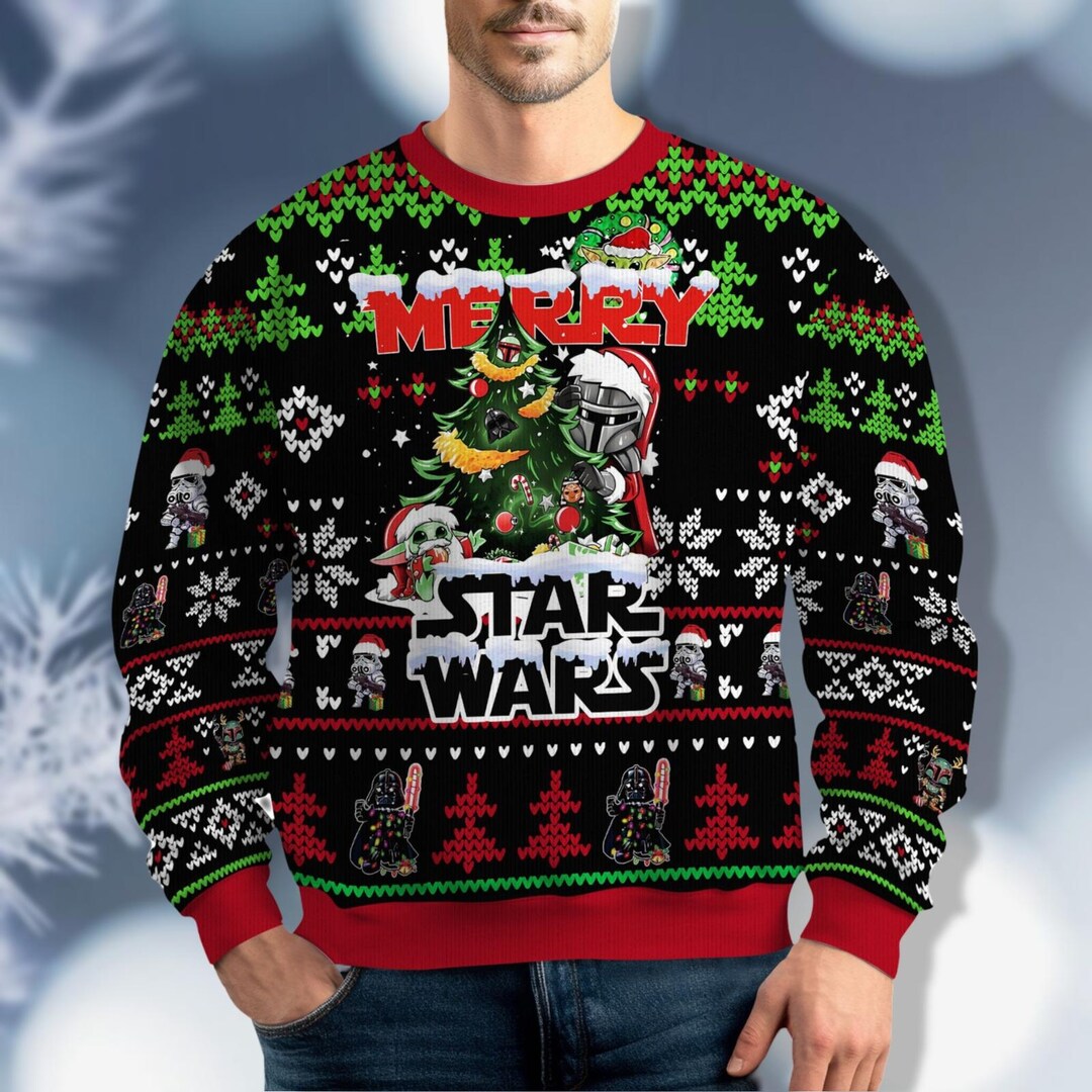 Christmas Star Wars Sweater Shirt, Family Star Wars Sweater, Christmas ...