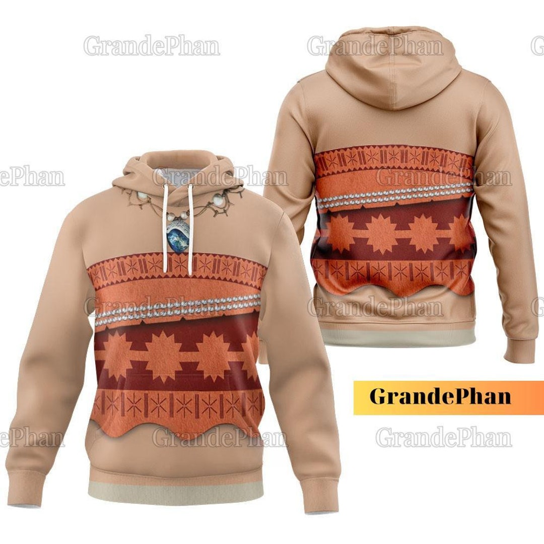 Moana Princess Costume, Moana Princess Hoodie, Moana Halloween Costume ...
