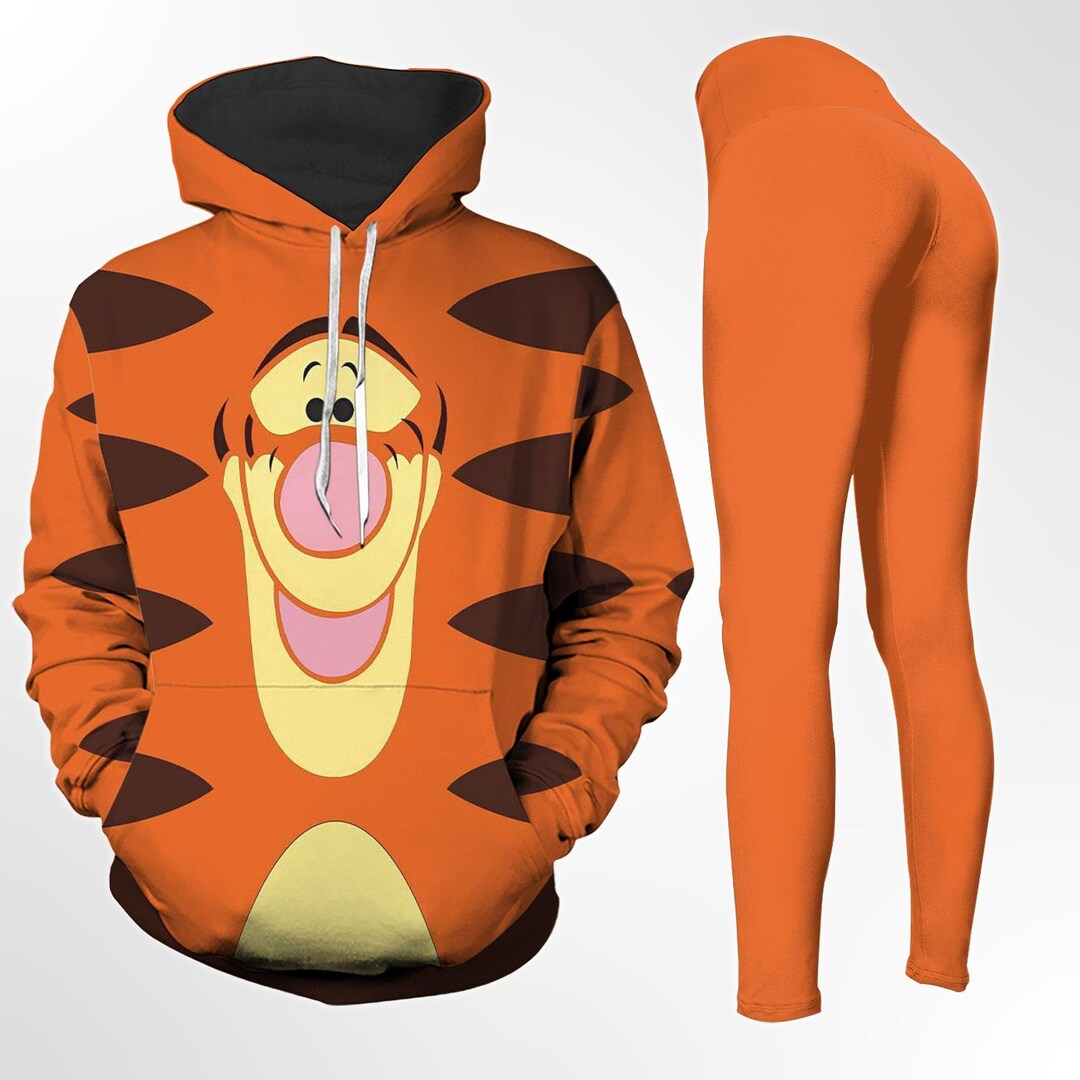 Tigger Winnie the Pooh Cosplay Costume Hoodie, Tigger Women Pants ...
