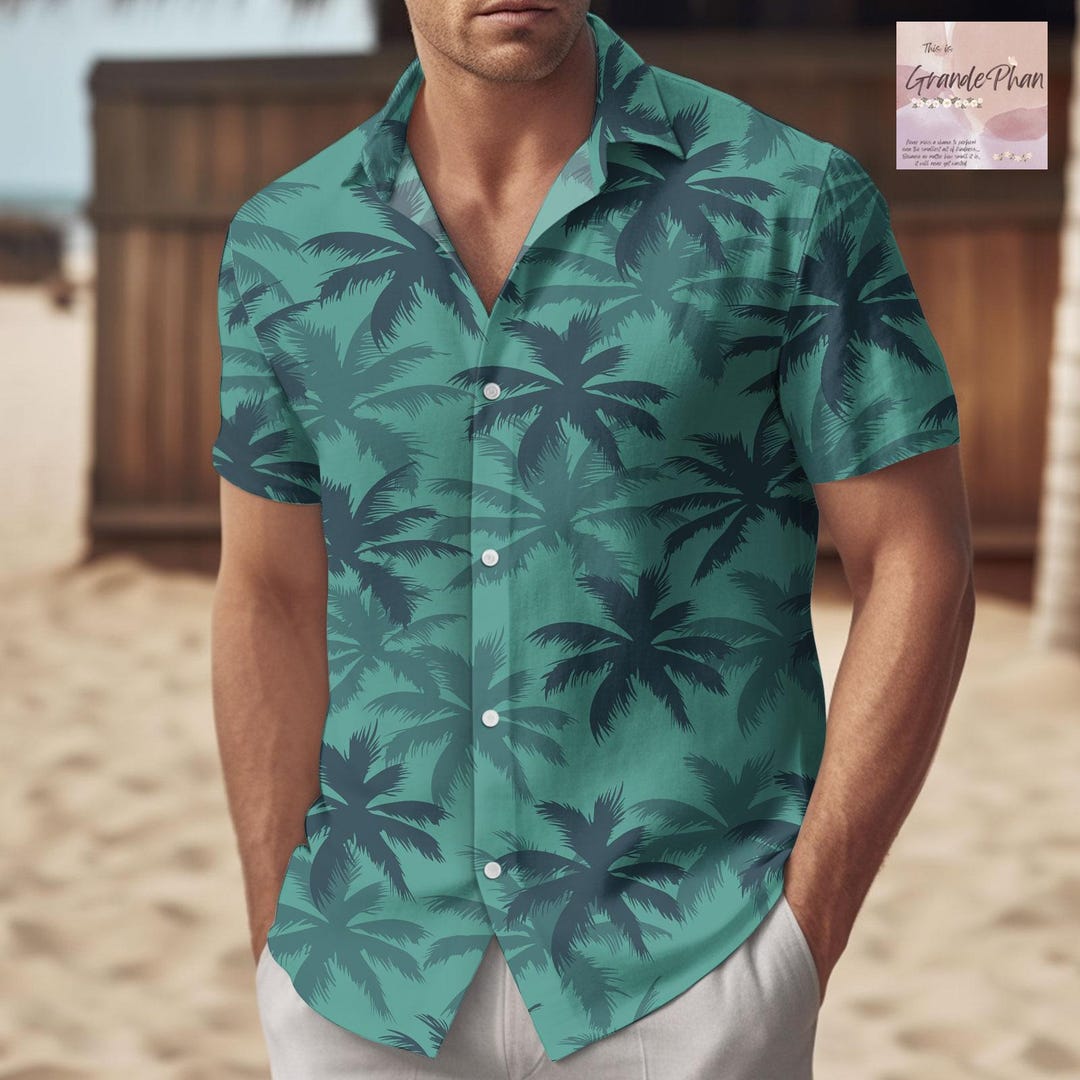 Tommy Vercetti Hawaiian Shirt, Vice City Aloha Button up Shirt, 80s ...