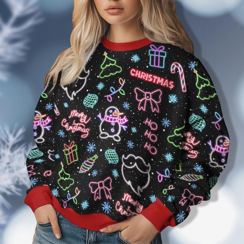 Light up Christmas Sweater - Etsy