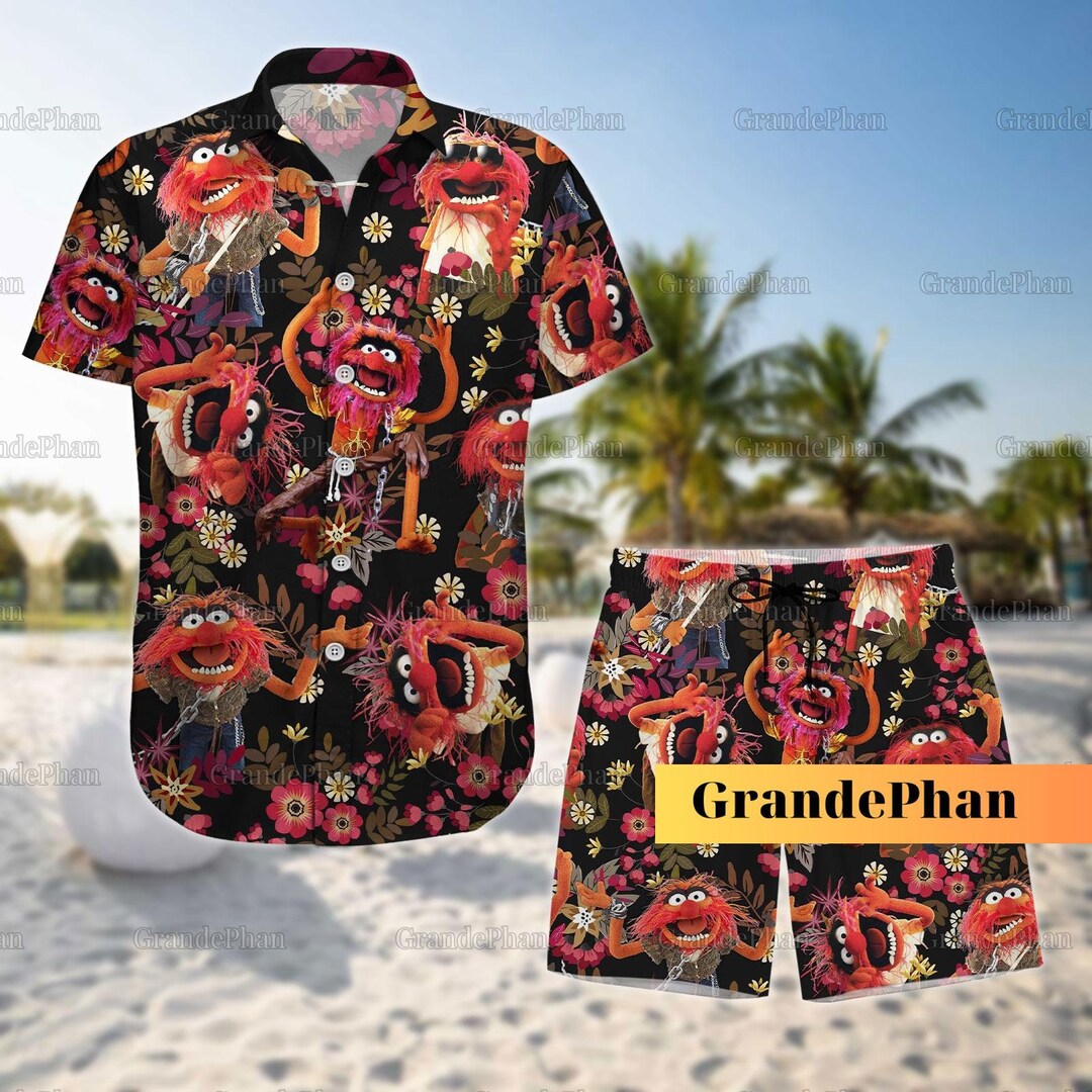 Animal Muppet Shirt, Muppet Hawaiian Shirt, Muppet Summer Shirt, Animal ...