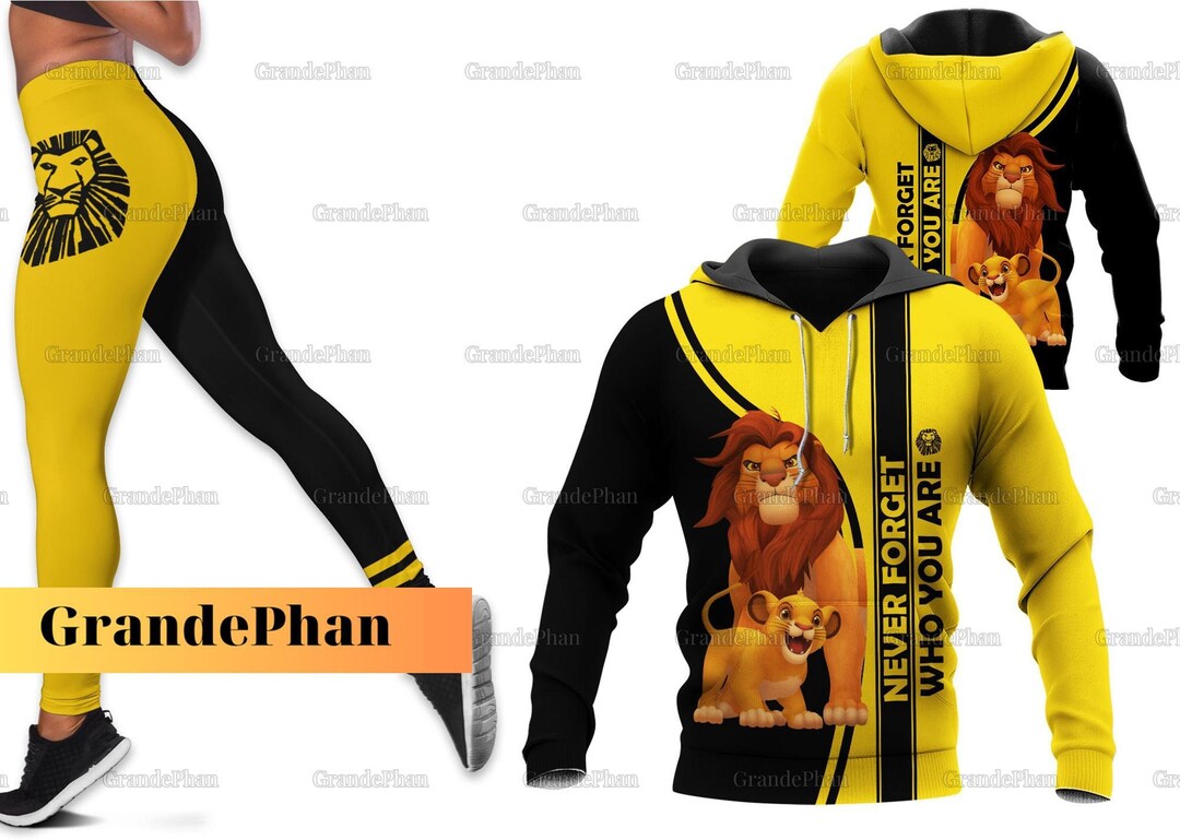 Lion King Hoodie Leggings, Hakuna Matata Shirt, Workout Leggings ...