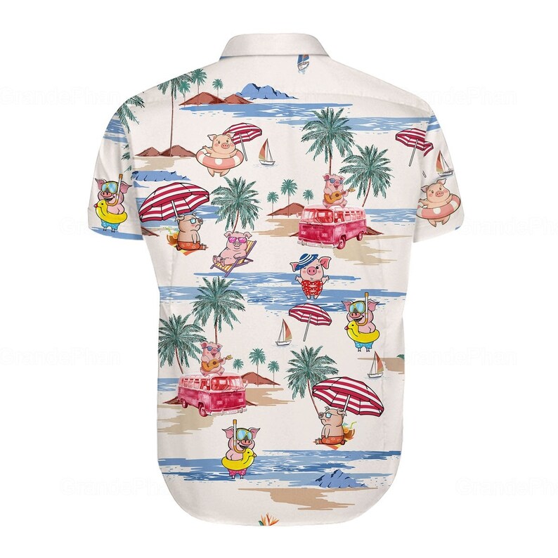 Pig Hawaiian Shirt Pig Shirt Button Down Shirt Funny Pig - Etsy