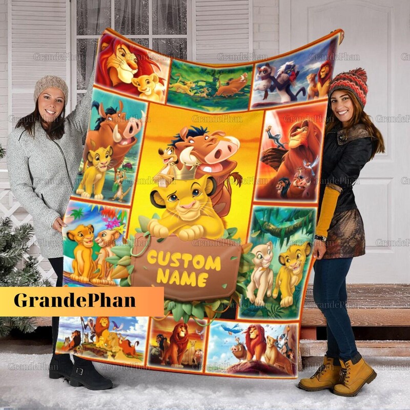 Cartoon Lion Baby Blanket - Etsy