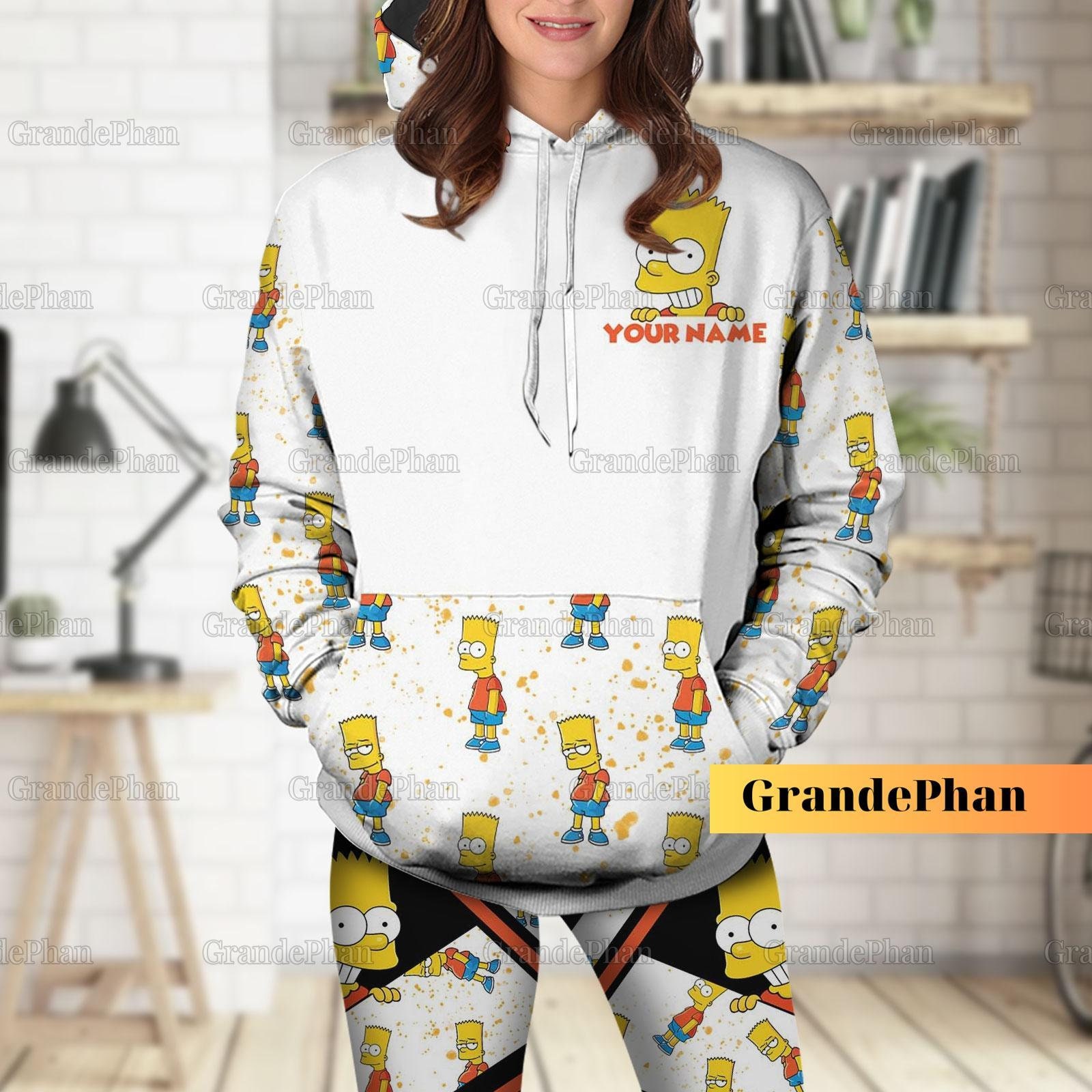 Bart Simpson Hoodie, Simpsons Family Hoodie, Womens Leggings, Cartoon ...