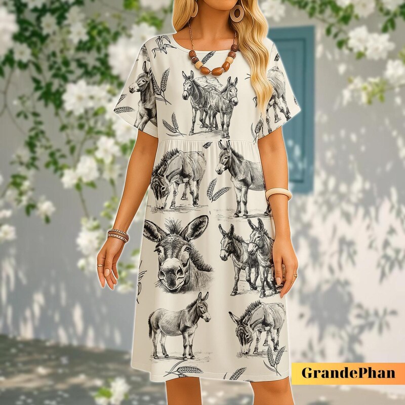 Animal Print Dress - Etsy