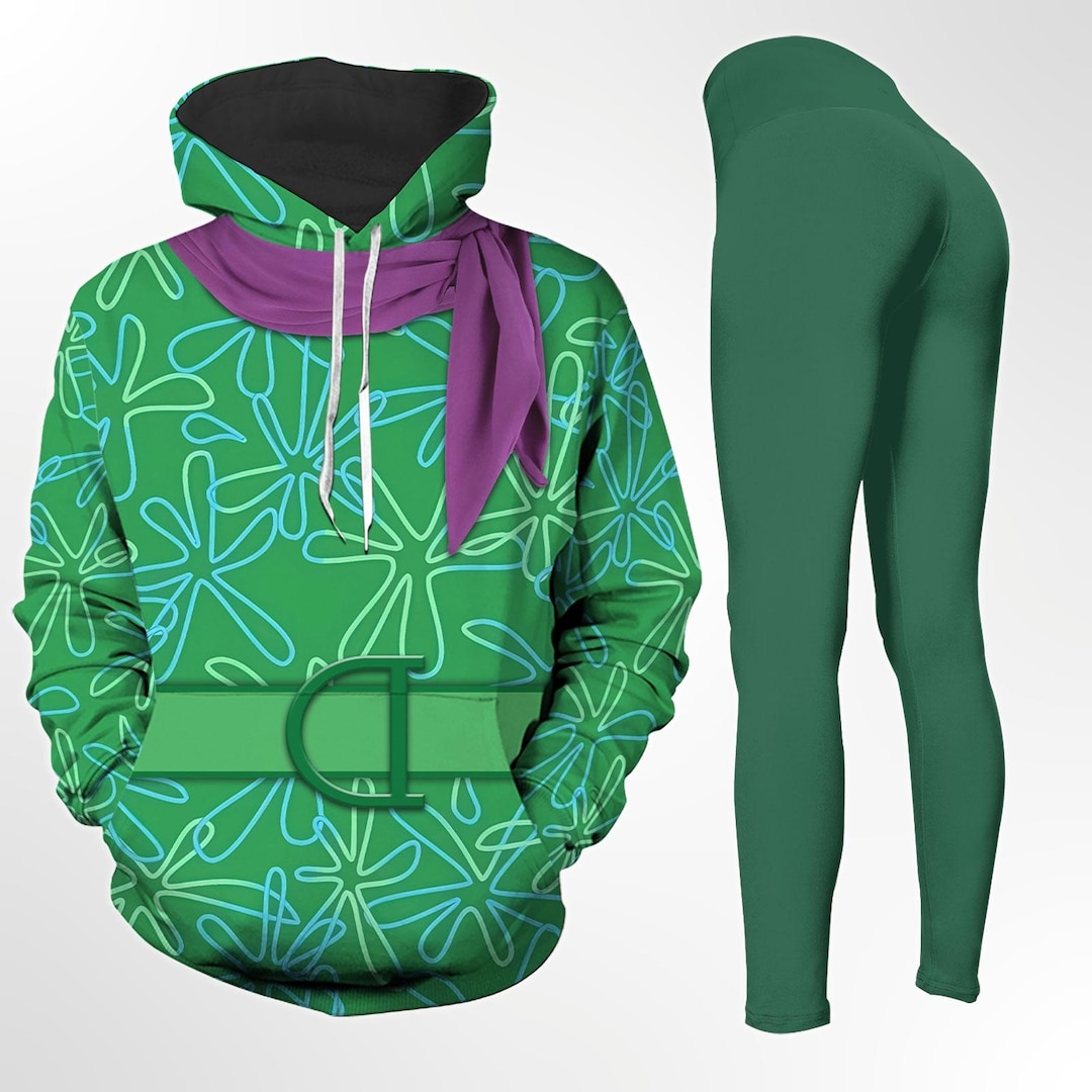 Inside Out 2 Disgust Costume Cosplay Hoodie, Disney Emotions Shirt, 3D ...