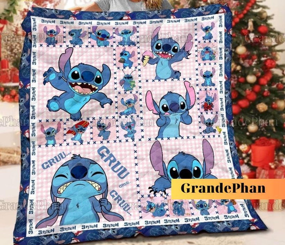 Stitch Emotions Quilt, Disney Stitch Quilt Pattern, Funny Stitch Modern ...