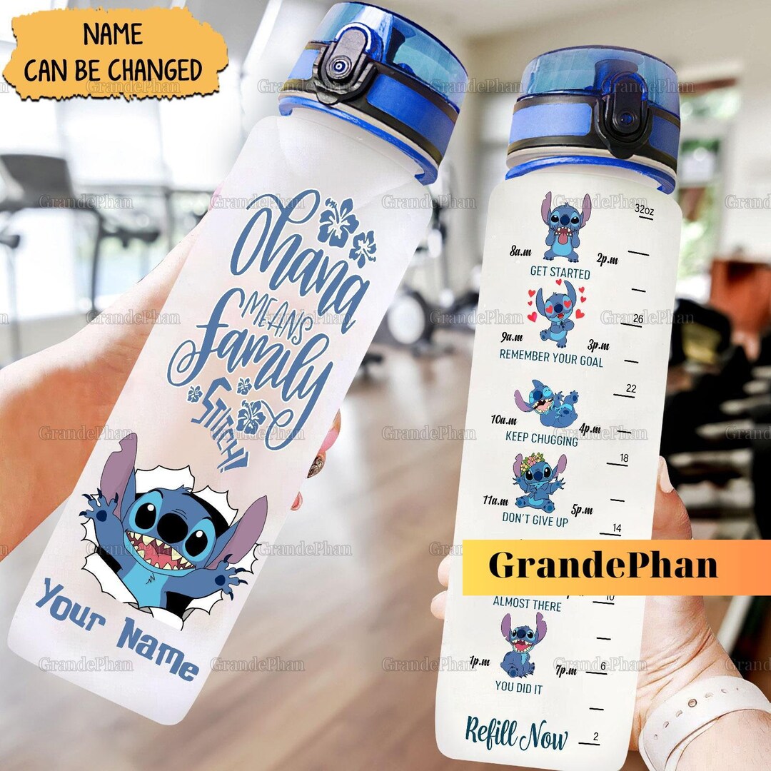 Disney Stitch Water Bottle, Stitch 32oz Water Bottle, Stitch Drink ...
