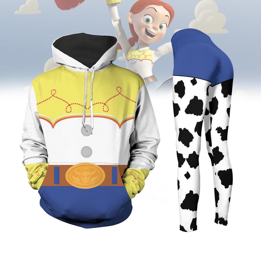 Toy Story Jessie Costume Cosplay Hoodie Legging, Buzz and Jessie Tee ...