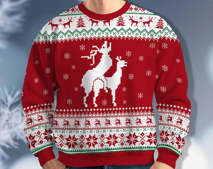 Ugly Christmas Sweater, Handmade Christmas Sweater, Tacky Christmas ...