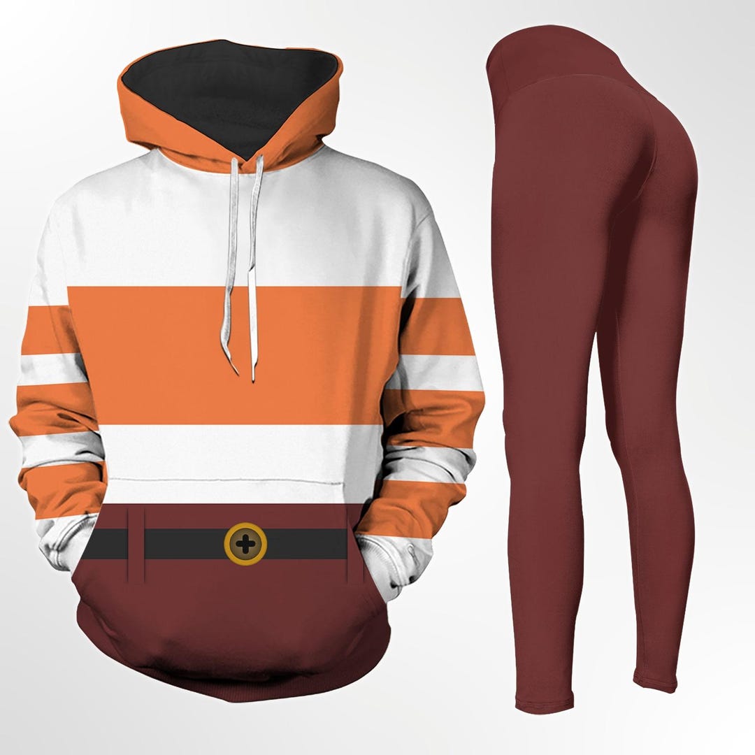 Inside Out 2 Anxiety Costume Cosplay Hoodie Legging, Disney Emotions ...