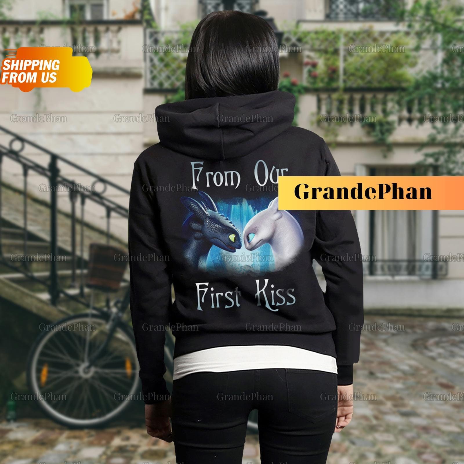 Toothless Light Fury Couple Hoodie, Toothless Couple Dragon T-shirt ...